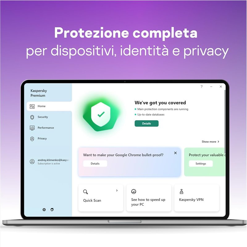 KASPERSKY TOTAL SECURITY 2026 PC / MAC / ANDROID/ IOS -1 ANNO- 3 ...