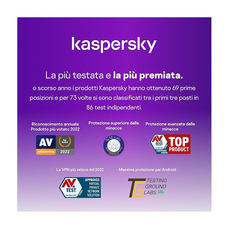 KASPERSKY TOTAL SECURITY 2025 PC / MAC / ANDROID/ IOS -1 ANNO- 10 ...